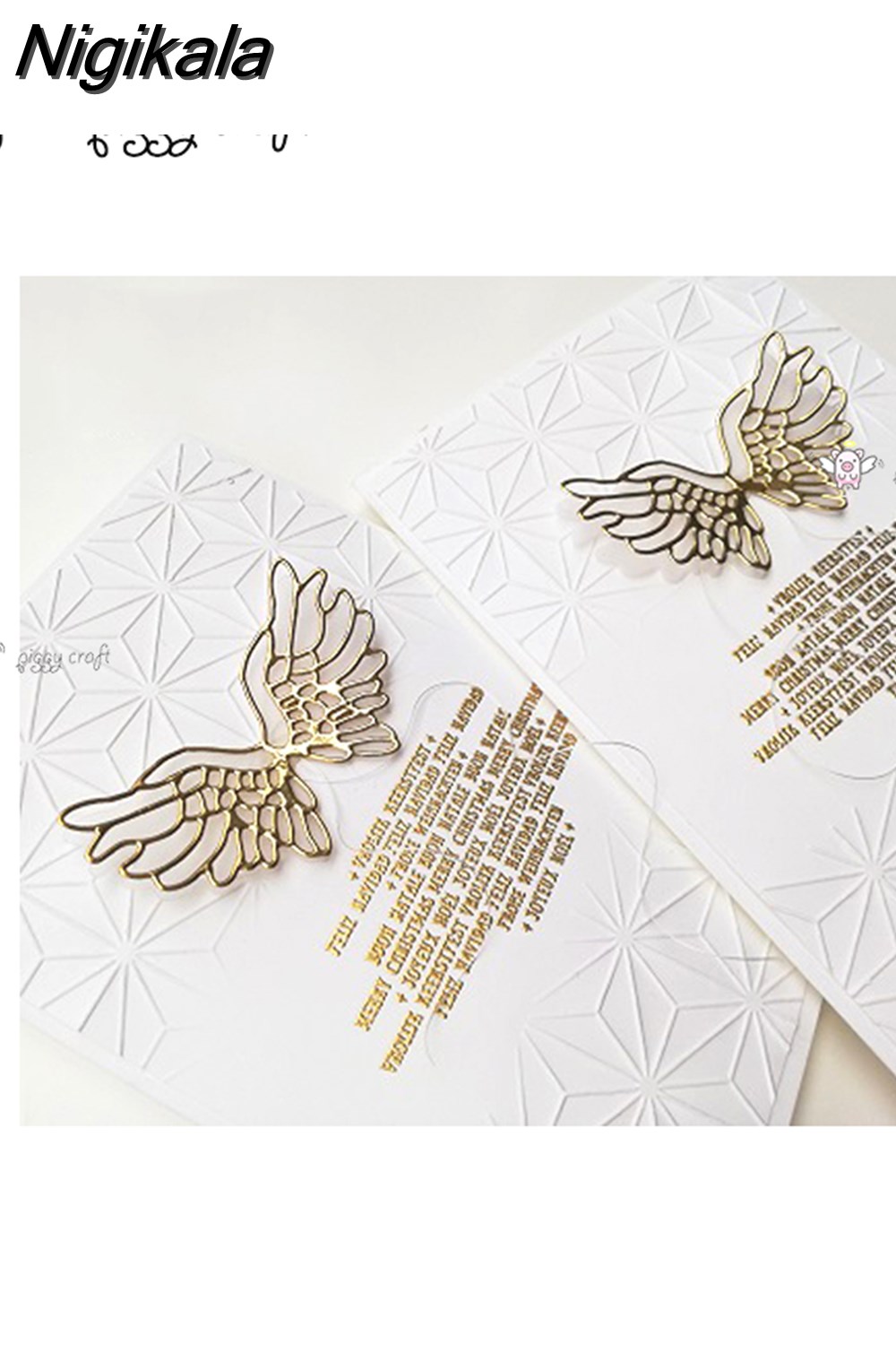 Nigikala Craft metal cutting dies cut die mold Angel wings decoration ...
