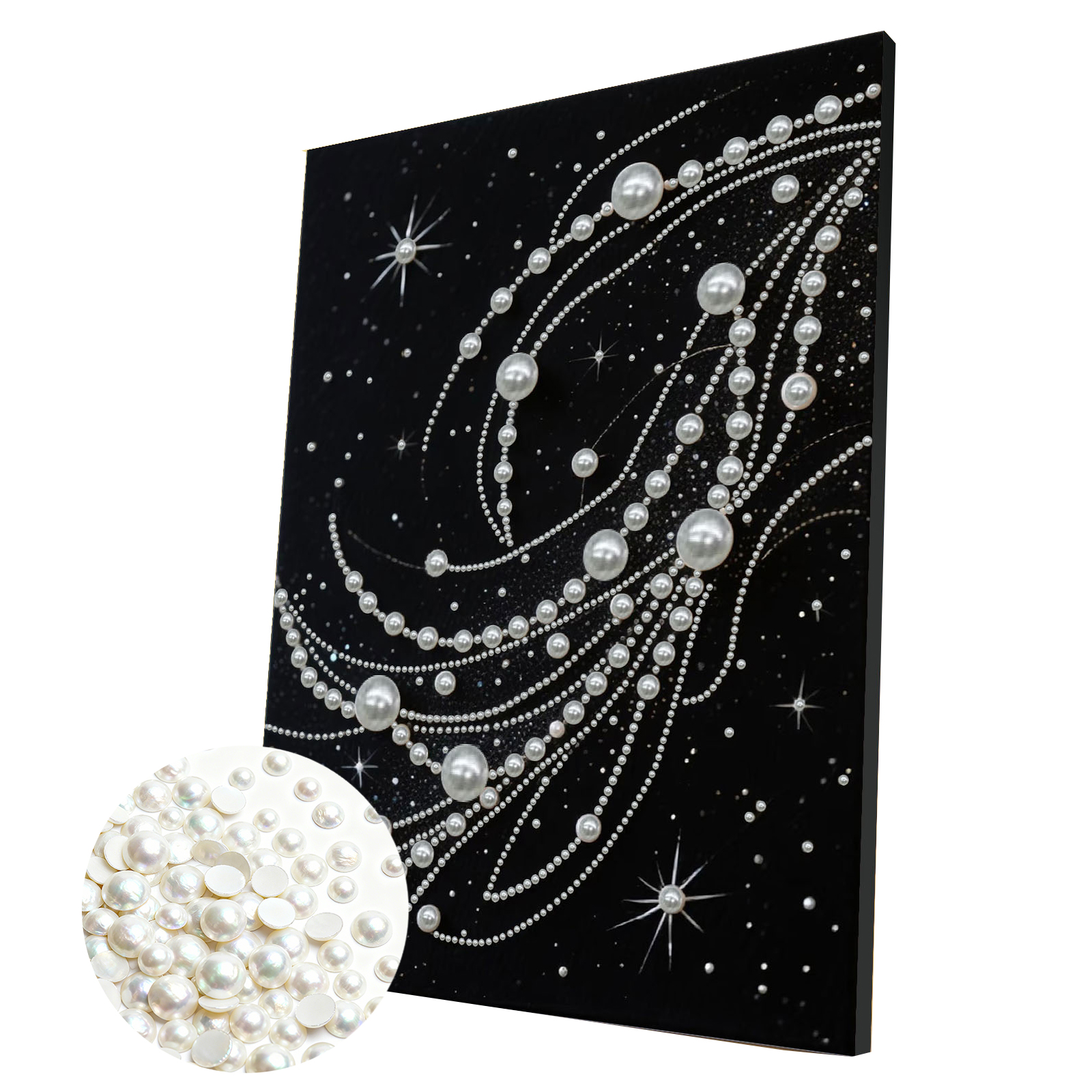 Milky Way DIY Pearl Diamond Art Painting Kit with Frame 11.81x15.75in ...