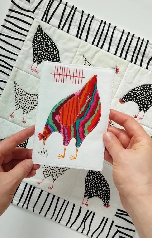 Hen Appliqué Quilting Quilt Template - With Instructions