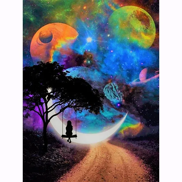 Diamond Painting - Full Drill - Romantic Night