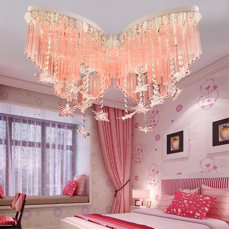 Butterfly Lamp Children's Room Lamp Light In The Bedroom Red, Blue and ...