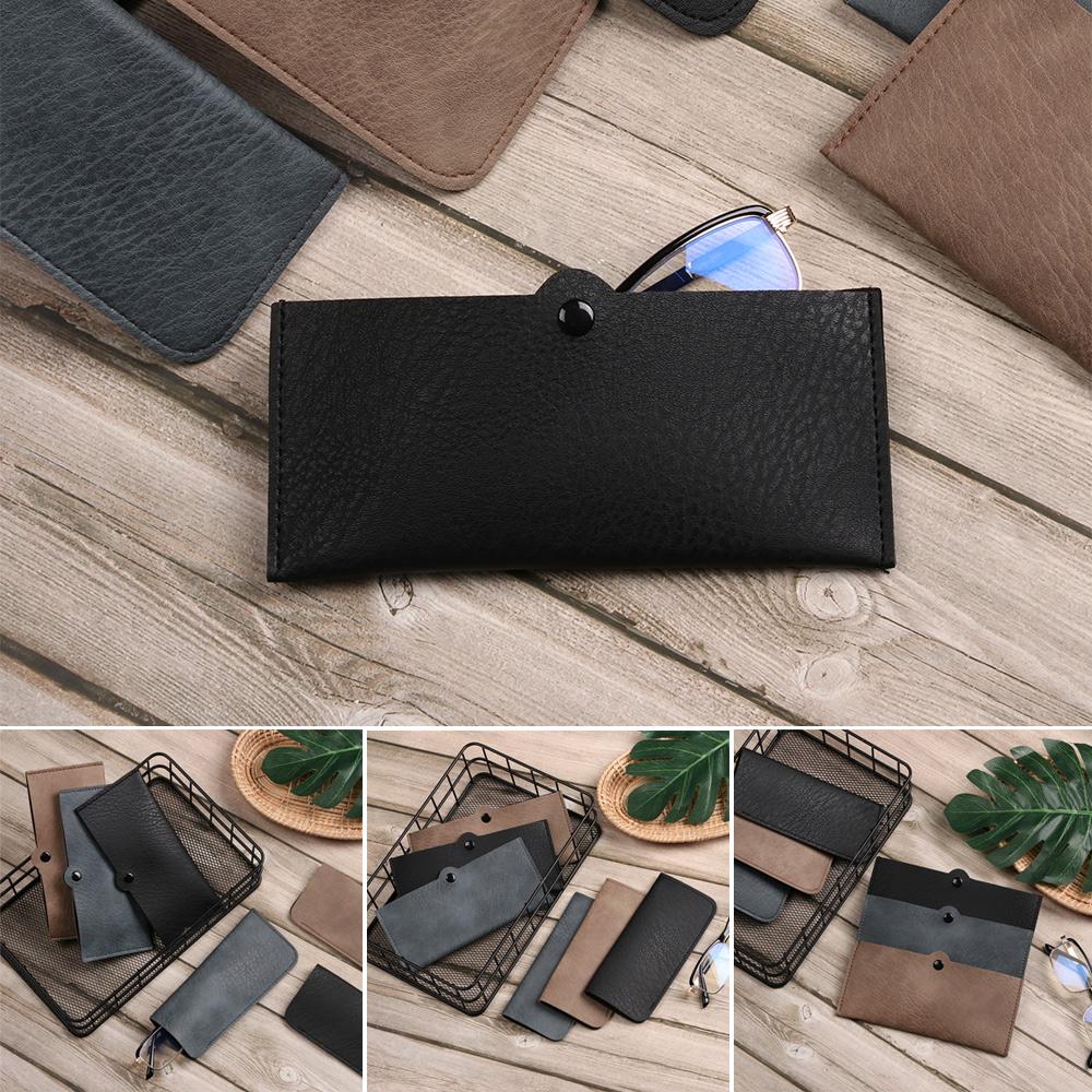 Unisex Soft PU Leather Portable Reading Glasses Pouch Glasses Case ...