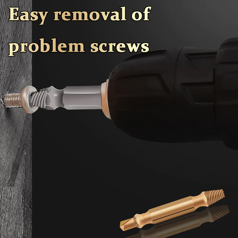 High Speed Steel Extractor Double Head Screw Slide Tooth Removal Tool