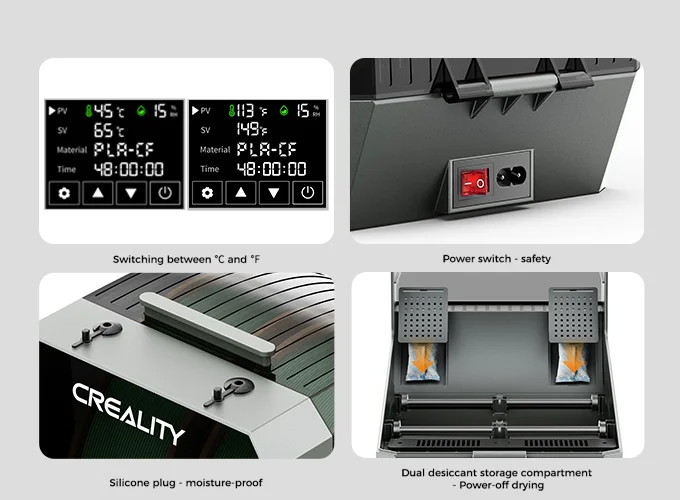 Creality – Creality Space Pi Plus Filament Dryer – Double – 4005010071 ...