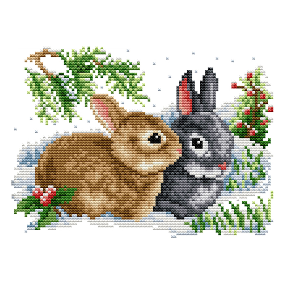 DIY Cross Stitch- Rabbit(33*24CM)