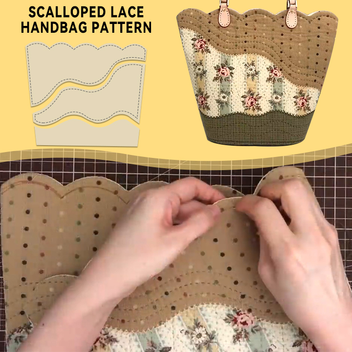 Scalloped Lace Handbag PDF Pattern —With Tutorial