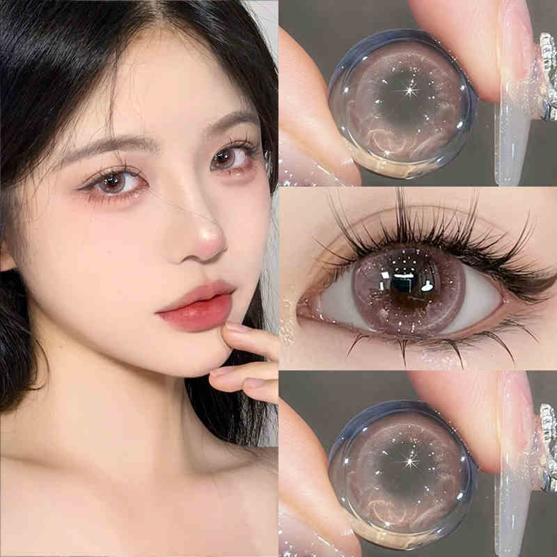 Wangzai Pink Brown 14.0mm Contact Lenses(1 Day/2 Pcs)