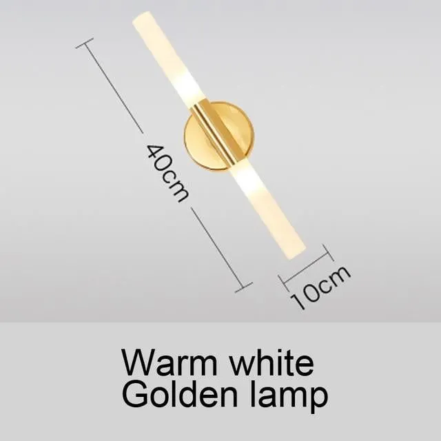 Modern metal tube pipe up down LED wall lamp light sconce Bedroom foyer ...