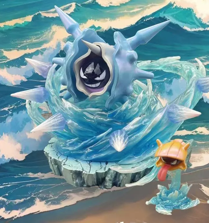 1/20 Scale World Zukan Evolution of Cloyster Set - Pokemon Statue ...