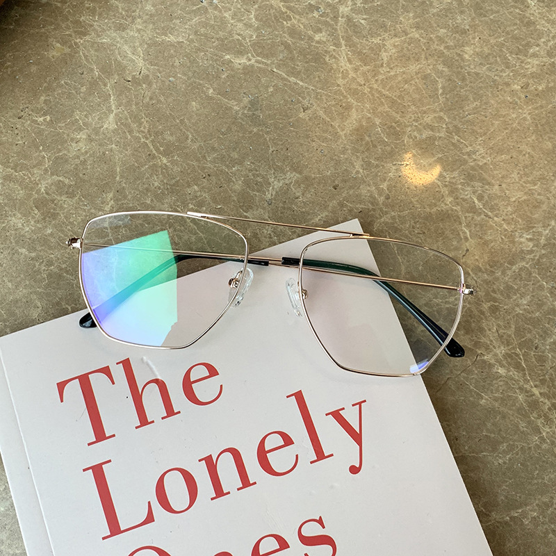 Style Glasses Frame Women New Trendy Polygon Shape Eyeglasses Frames ...