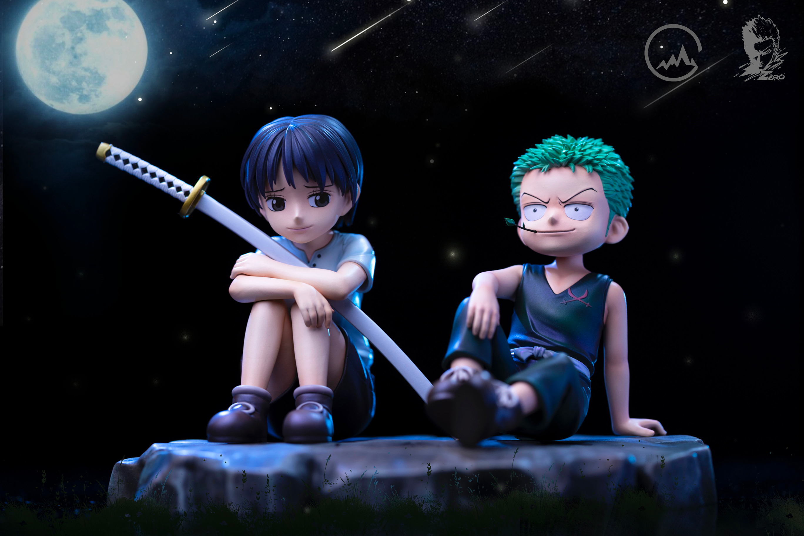 Childhood Roronoa Zoro & Shimotsuki Kuina - ONE PIECE Resin Statue - GG ...