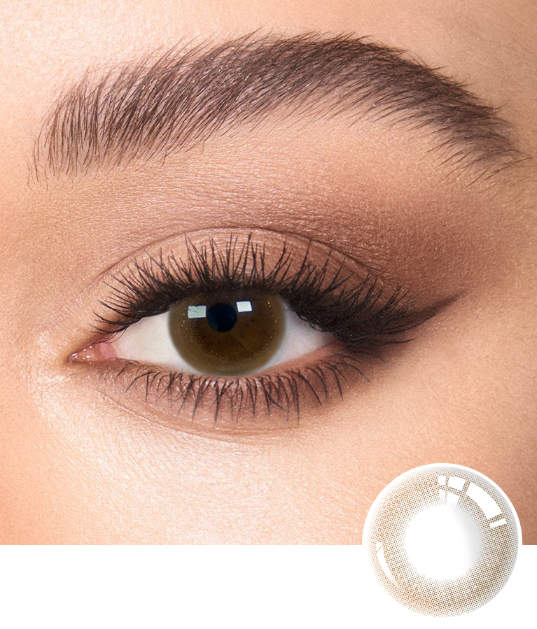 Crush Brown Colored Contact Lense