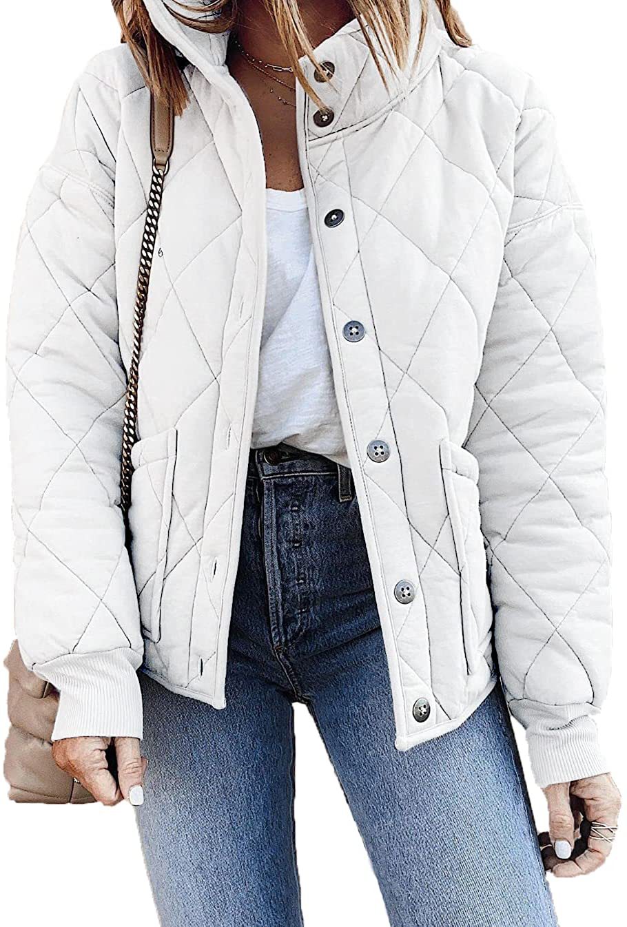 Women's Easy Quilted Knit Warm Jacket