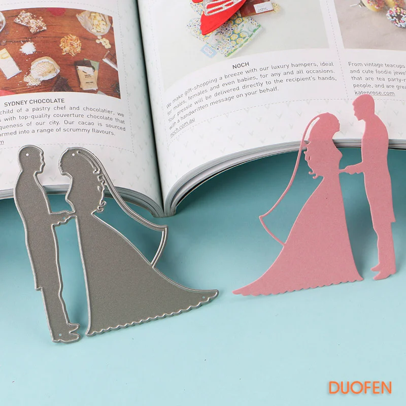 Nigikala wedding couple stencil metal Cutting dies for DIY papercraft ...
