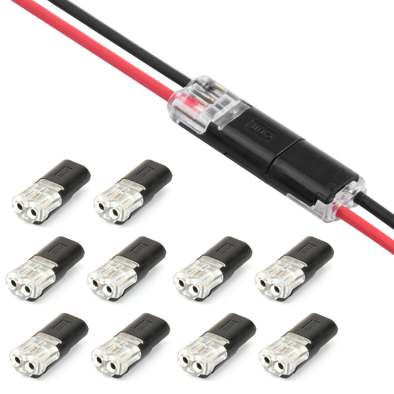 10PCS 2 Pin Way Plug Car Waterproof Electrical Connector Wire Cable ...