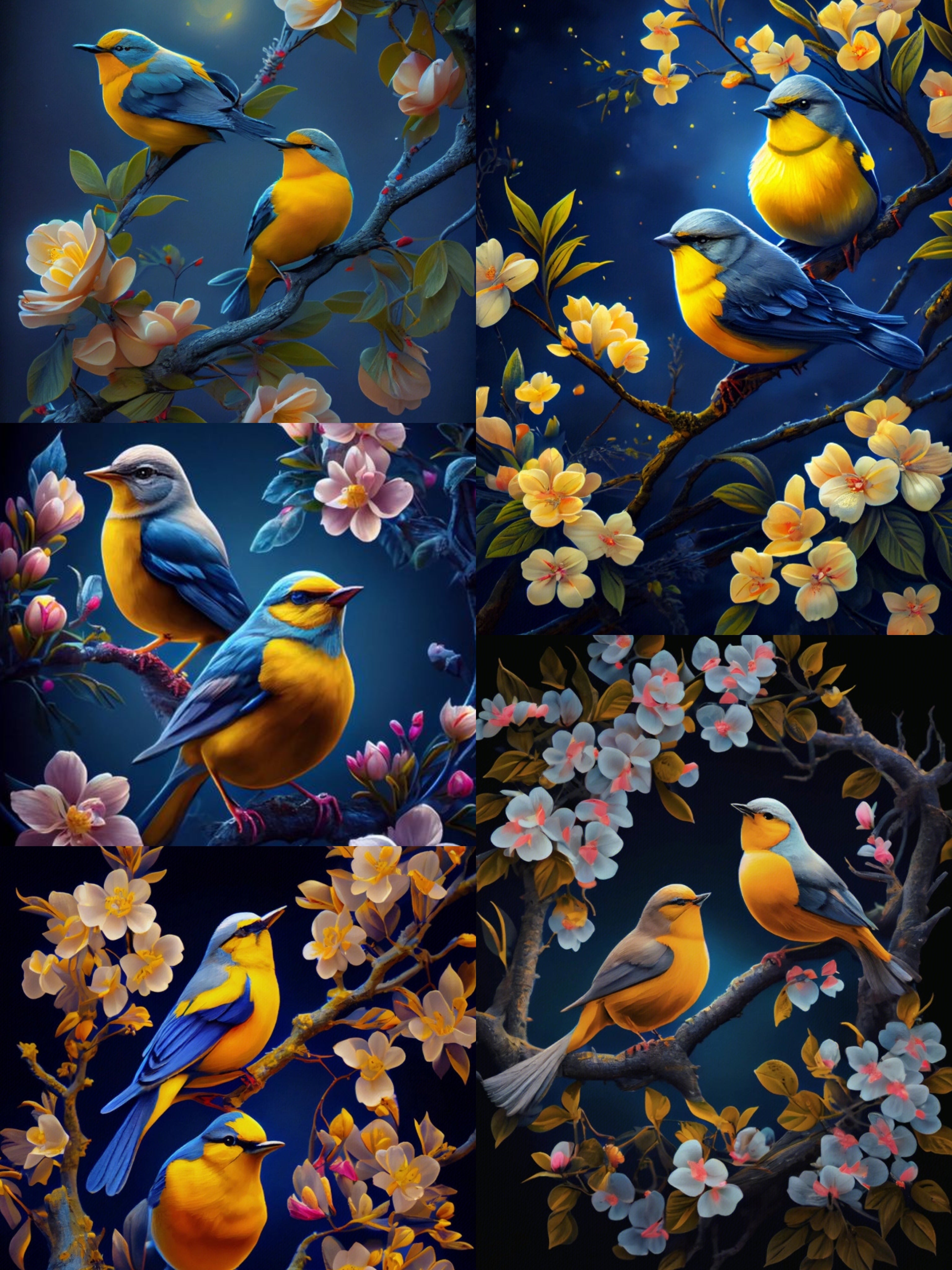 Full Round/Square Diamond Painting Kits | Bird