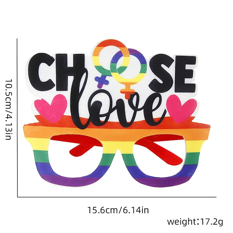 New Pride Day Rainbow Glasses LGBT Pride Month Party Photo Props Pride ...
