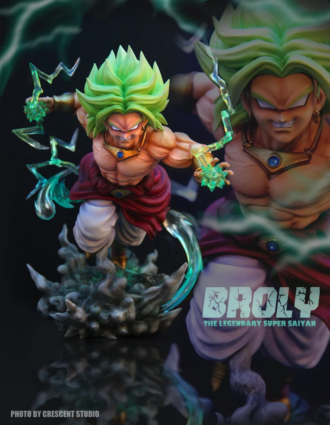 WCF Scale Awakening Broly - Dragon Ball Resin Statue - Crescent Studios ...