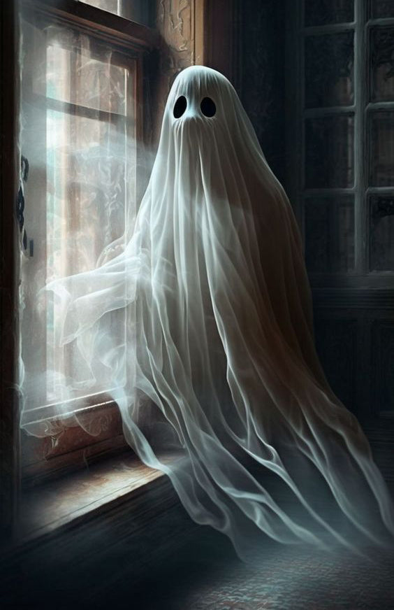 Luxury AB Velvet Diamond Painting Halloween- Ghost