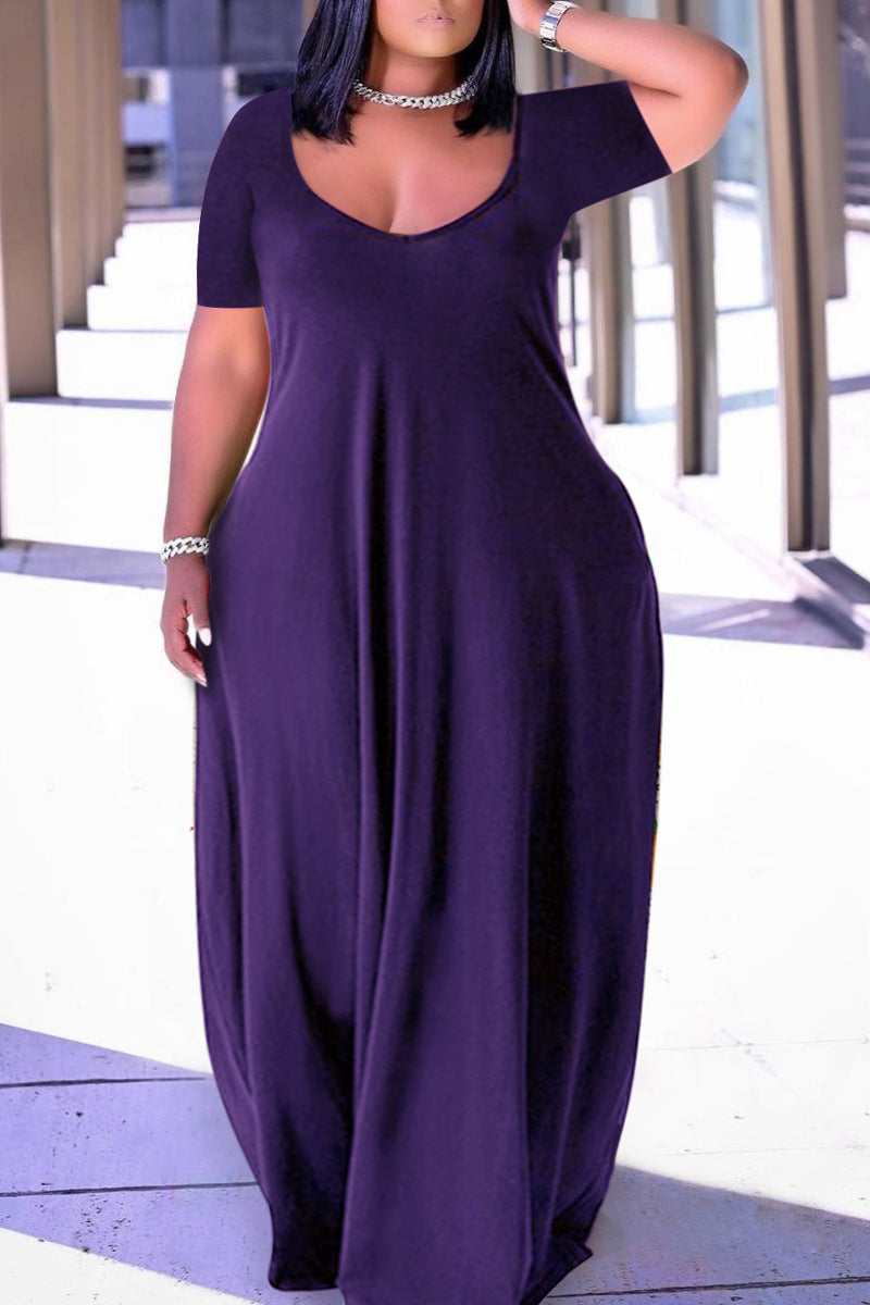 Xpluswear Design Plus Size Party Midi Dresses Elegant Black Fall Winter