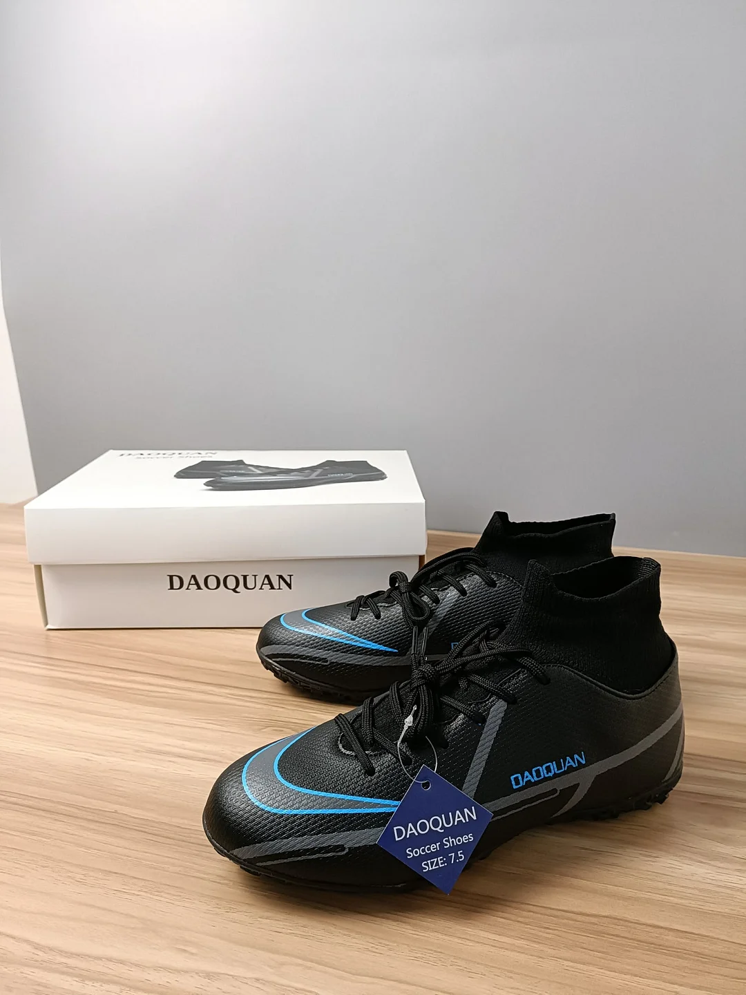 DAOQUAN Soccer Shoes Indoor/Outdoor Competition/Training/Sports Big Boy ...