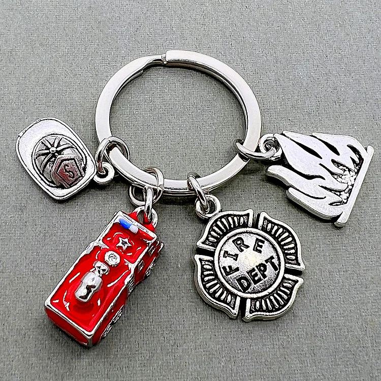 Fire Truck Keychain