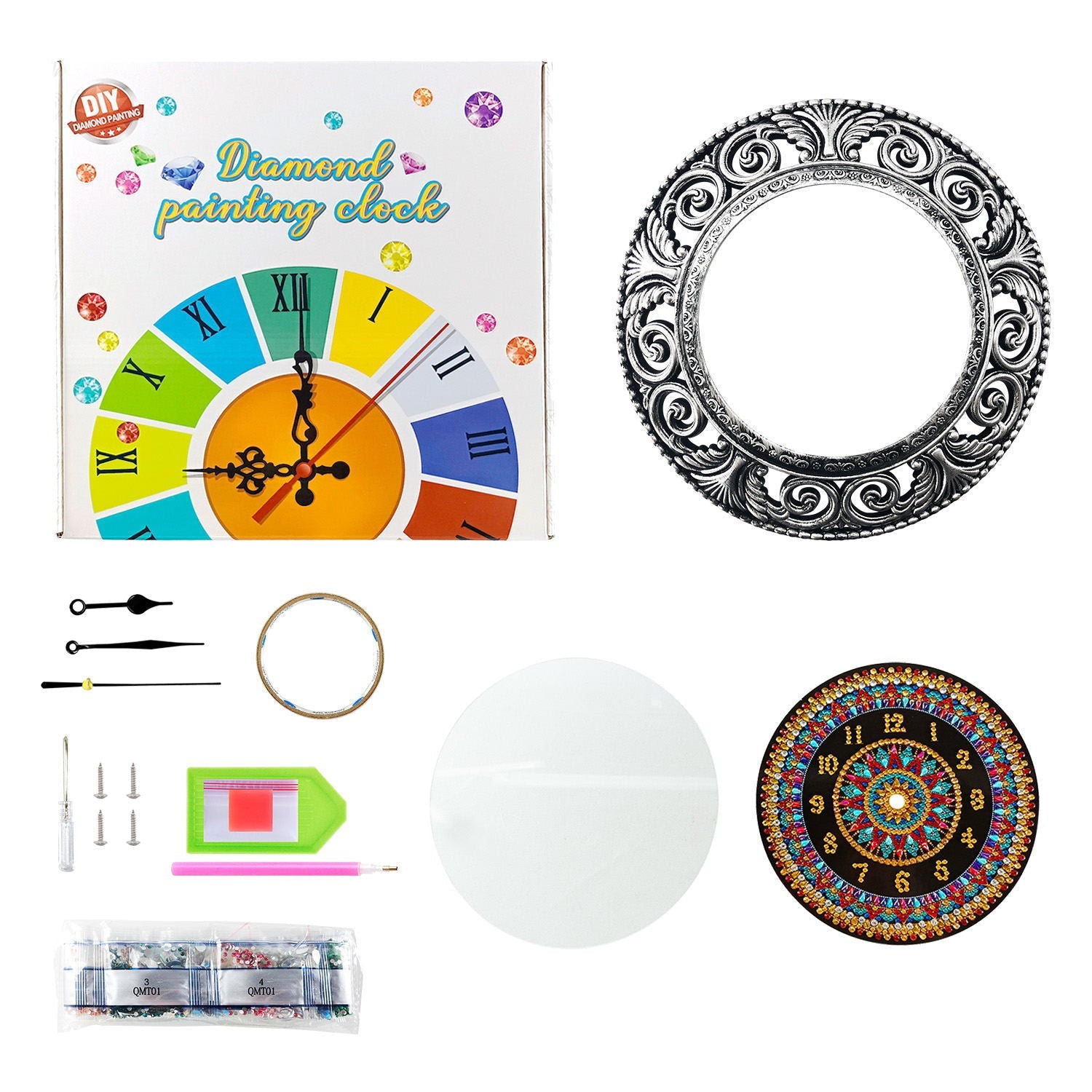 Golden Clock | Diamond Painting Kits