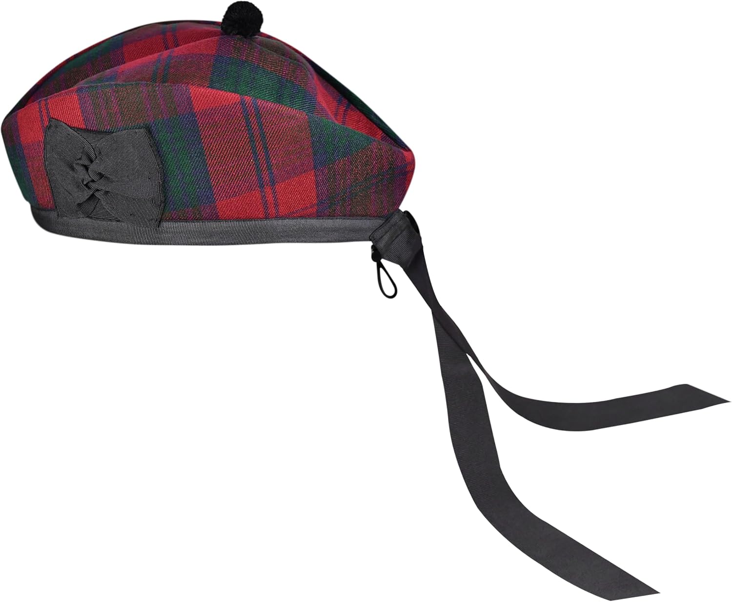 GAR BETHE Glengarry Cap-traditional Scottish Hat, Acrylic Wool Tartan ...