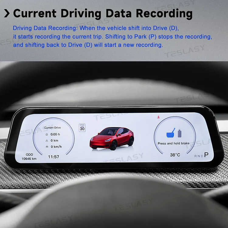 Tesla Model 3/Y Highland T9 9.6-Inch Gen 2 Carplay Head-Up Display ...