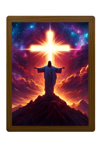 The Holy Cross-Creative Miracle Lamp - 4D LED Painting.Perfect Gift for ...
