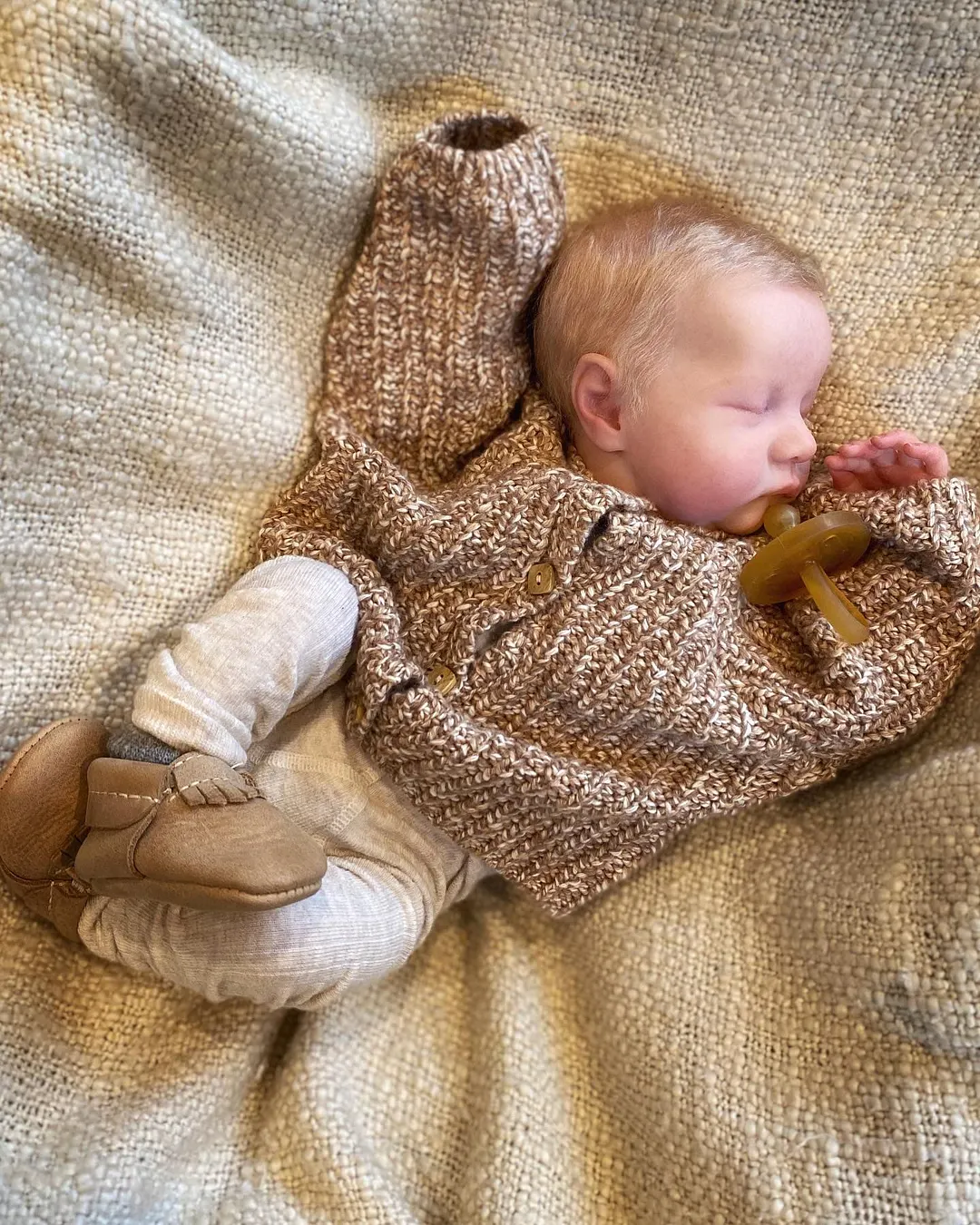 12'' Newborn Sleeping Baby Preemie Handmade Soft Reborn Baby Doll Boy ...
