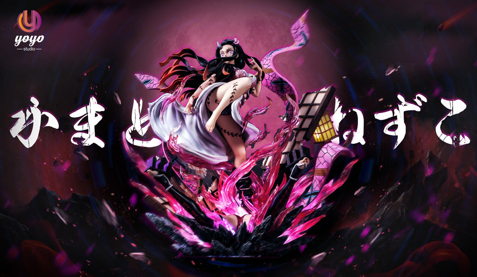 1/6 Scale Nezuko Fully Awakened Form & Crying Little Nezuko - Demon ...