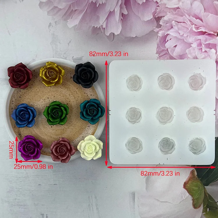 Blossom Creatively with CrazyMold's 9 in 1 Rose Resin Mold | DIY Petal ...