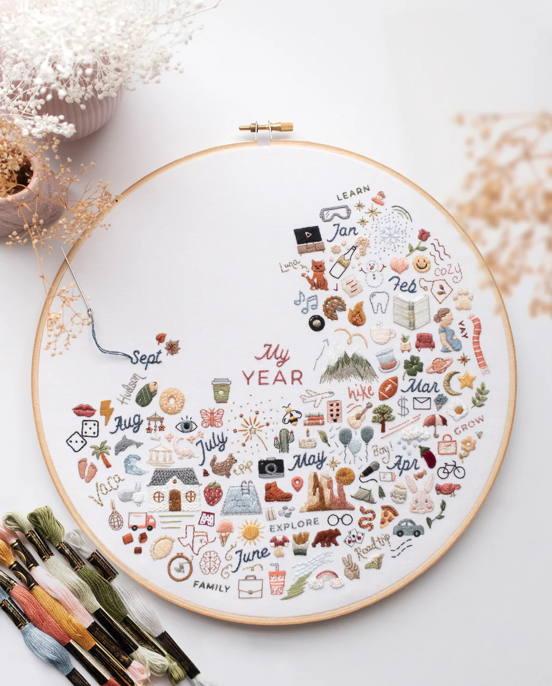 【2026 Special】Embroidery Journal - Sewing Kits + Instructions