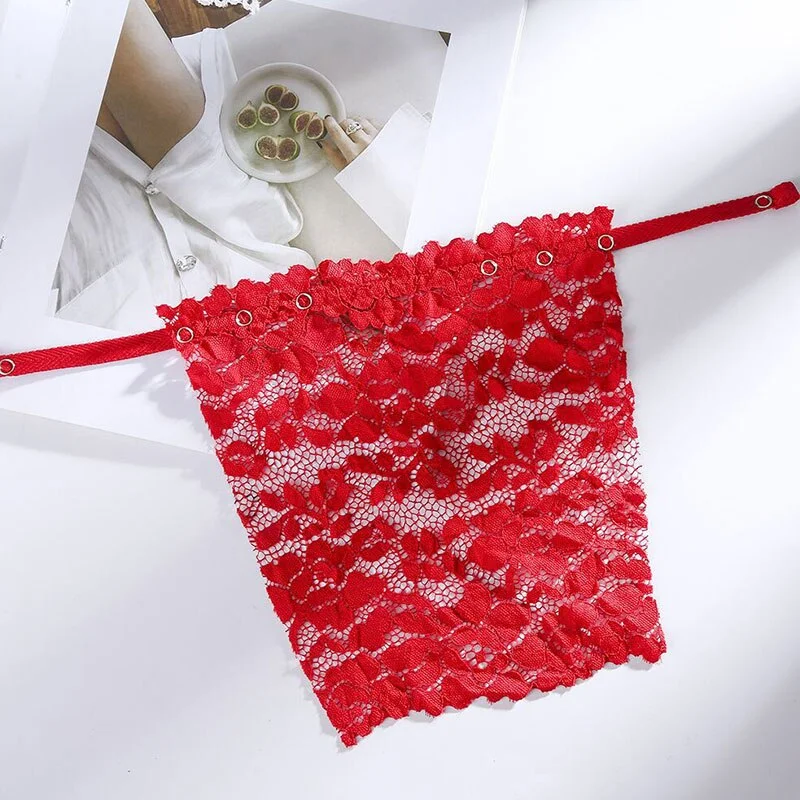 4 Colors Lace Privacy Invisible Cleavage Cover Up Bra Insert Seamless All Match Anti Peep Woman ...