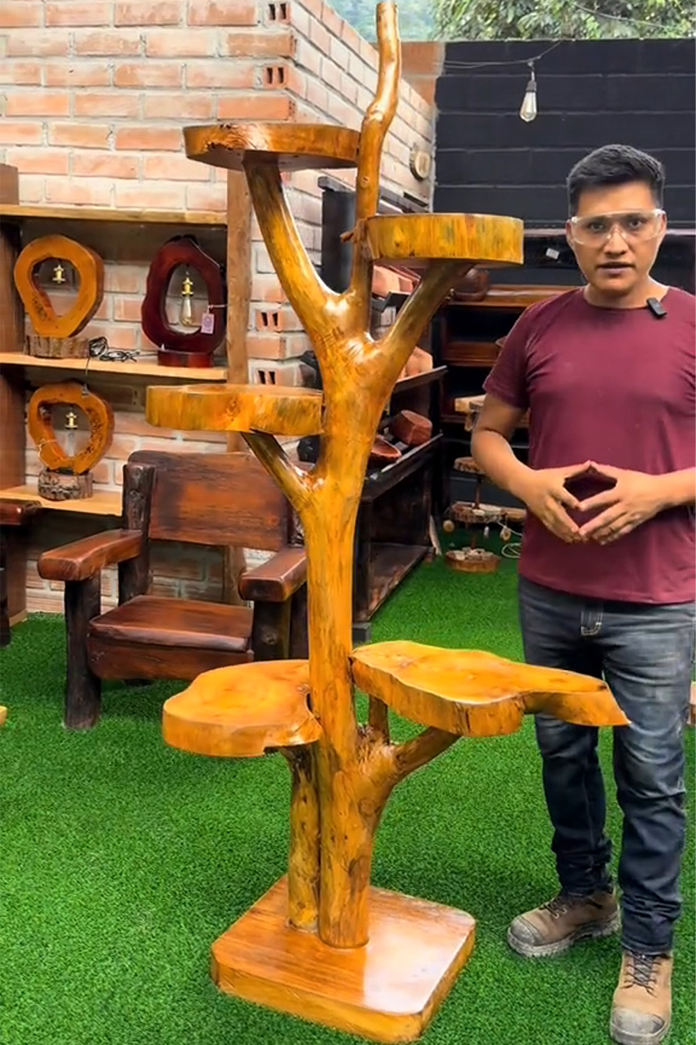 Original Ecological Tree-Shaped Multi-layer Storage Rack