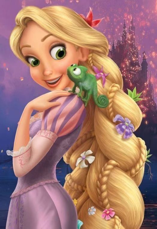 Long Hair Princess (canvas) full round or square drill diamond painting