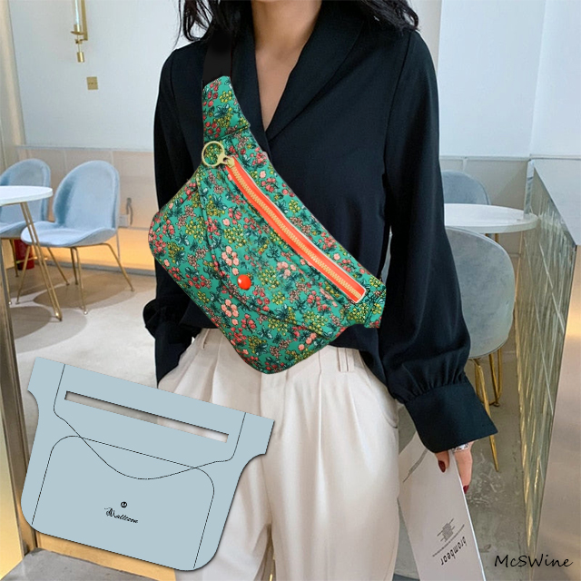 Fanny Pack Sewing Template & illustrated tutorial