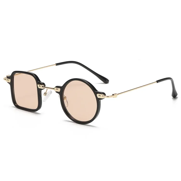 Irregular Square Round Frame Sunglasses Female TR90 Anti-UV Sun Glasses ...