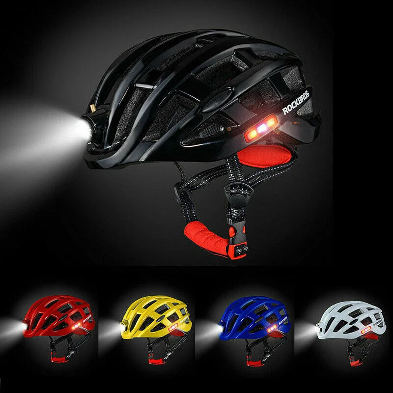 Bicycle Warning Light Alarm Helmet