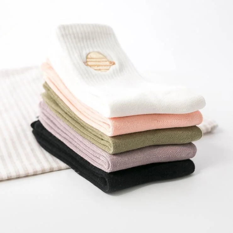 PLANET EMBROIDERY SOCKS (5 pairs)