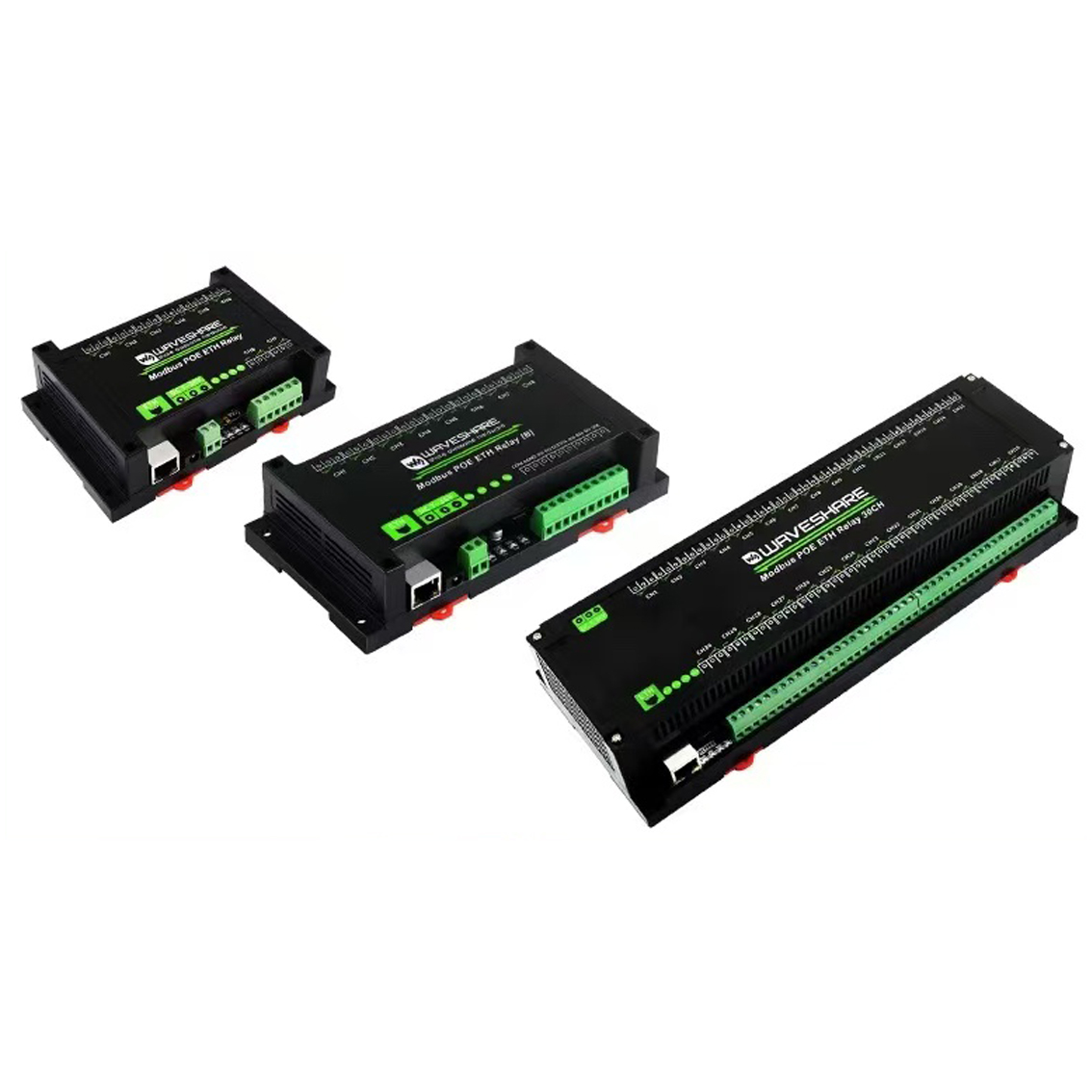 Industrial grade 8/30 Ethernet relay module Modbus RTU protocol ...
