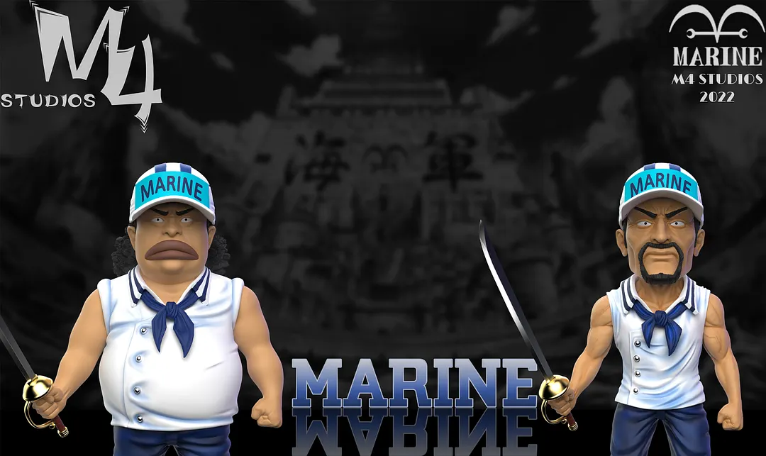 Marines Character Series 036 Marine Soldiers - ONE PIECE Resin Statue ...