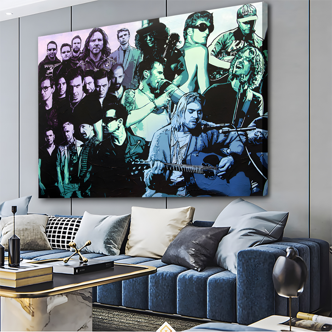 Rock Triptych Canvas Wall Art