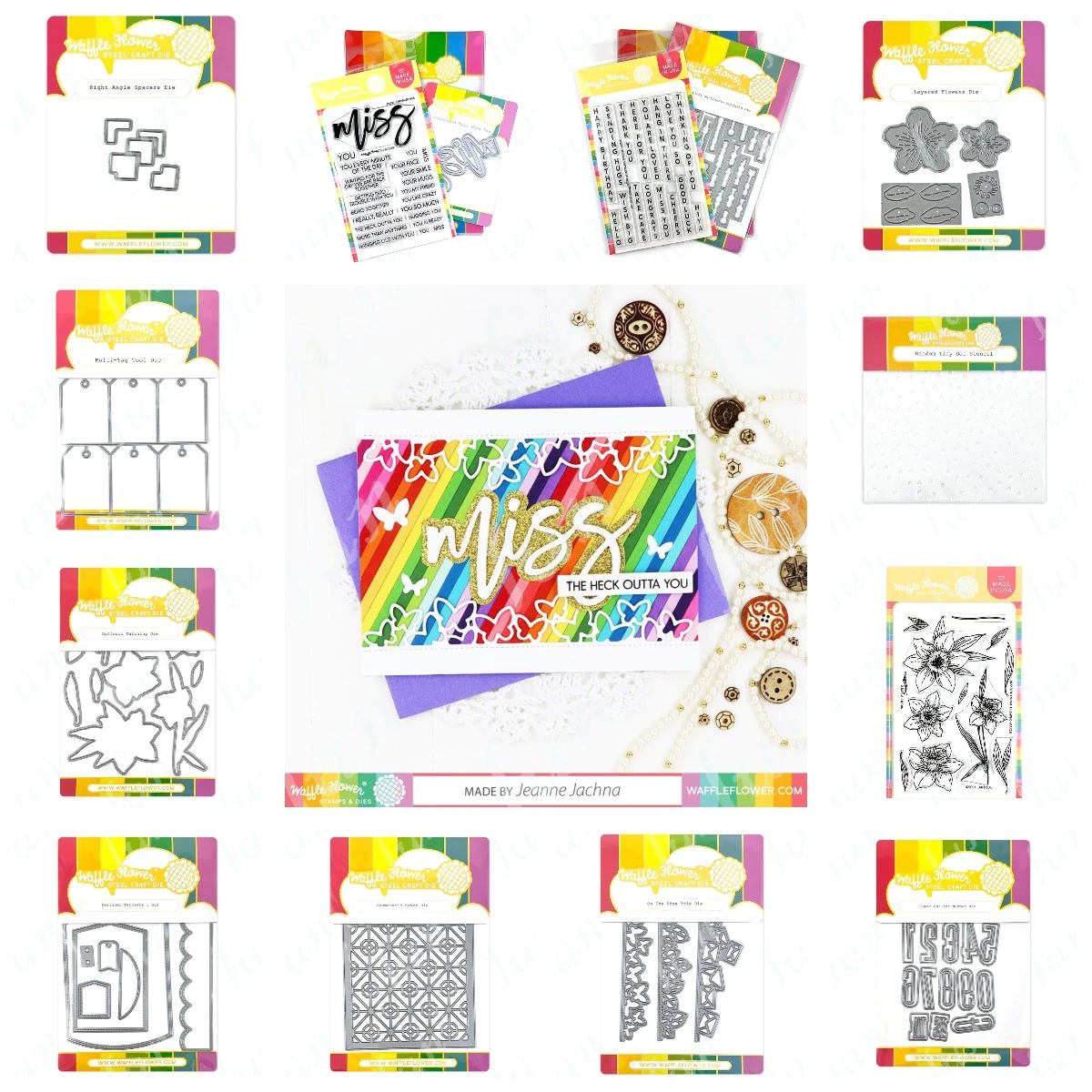 Nigikala Miss Daffodil Sentiments Clear Stamps Die Set Flowers Right ...