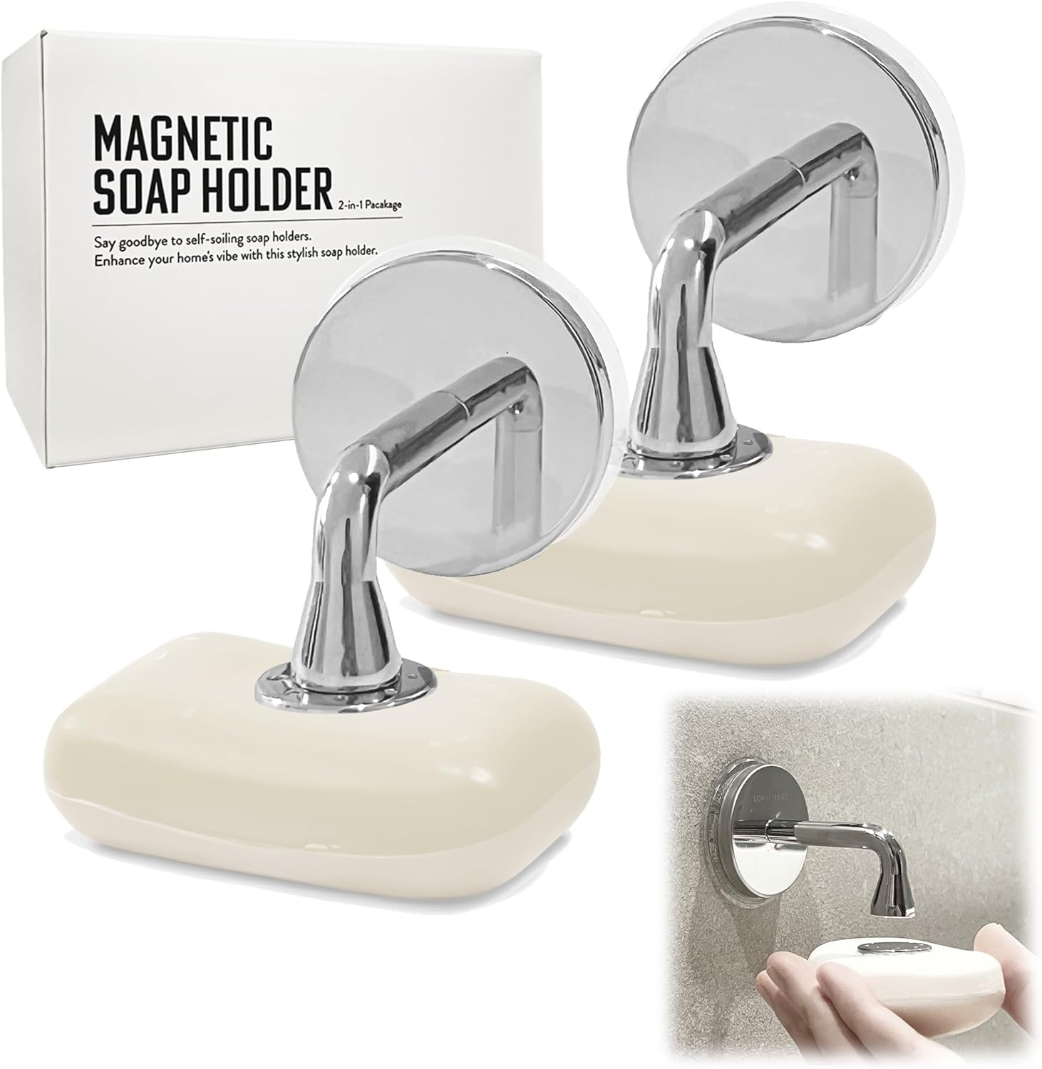 Stainless Steel Magnetic Soap Holder