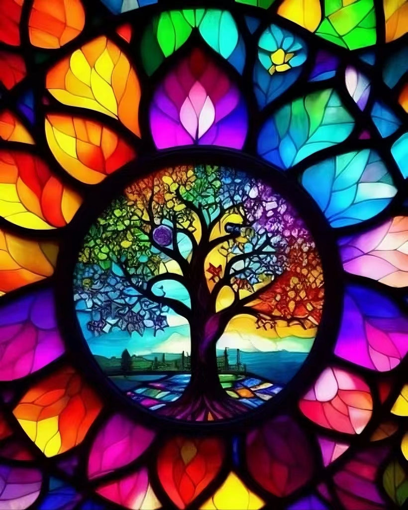 AB Diamond Painting | Colorful Dream Tree