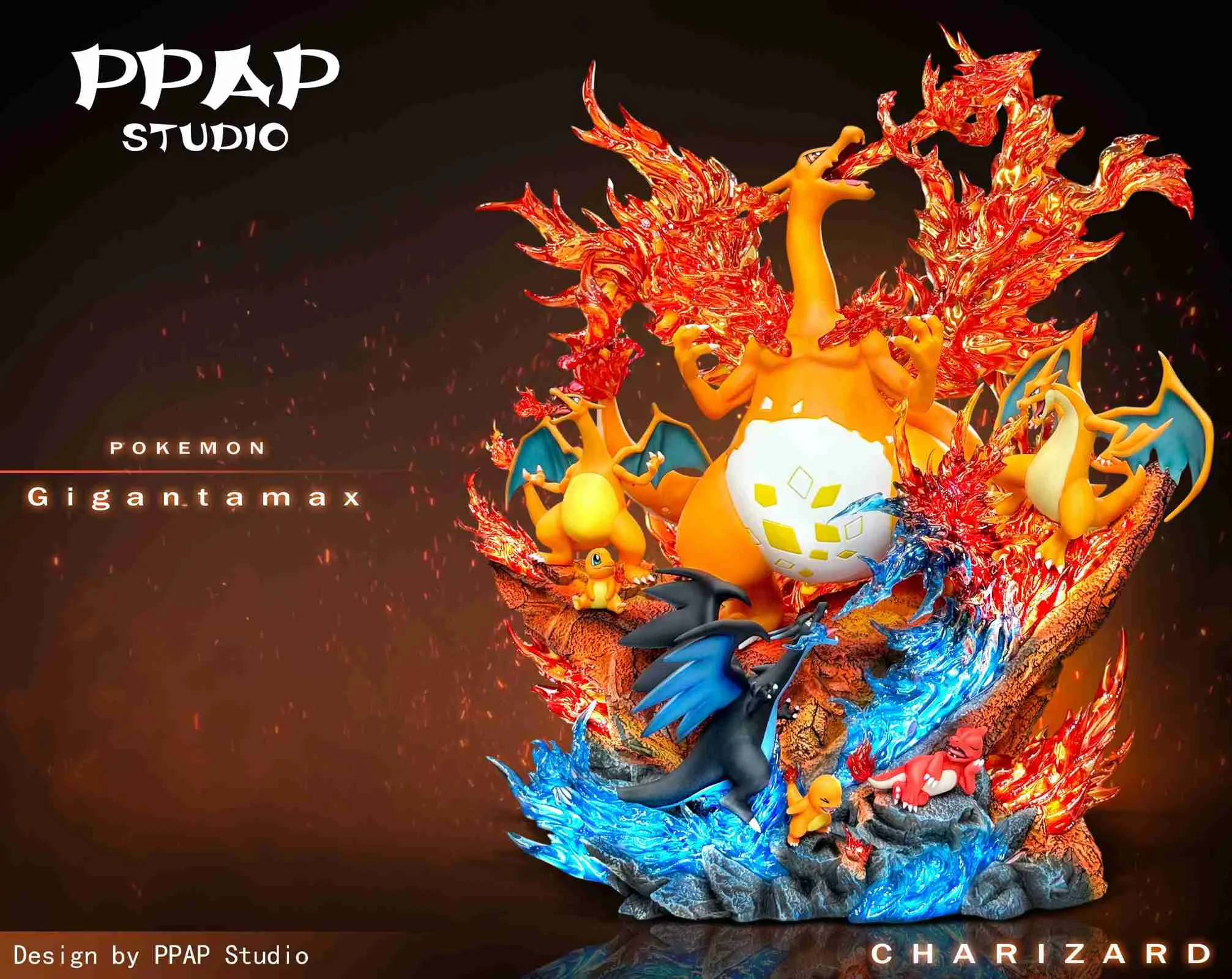 Evolution Series Gigantamax Charizard - Pokemon Resin Statue - PPAP Studios