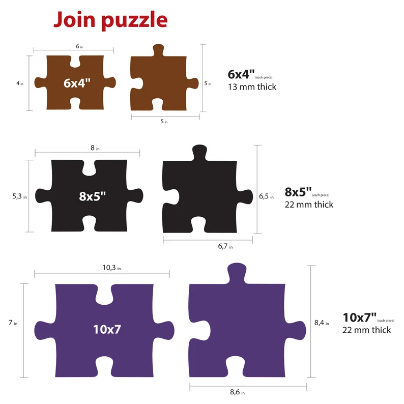 Personalized Photo Puzzle Piece Frame