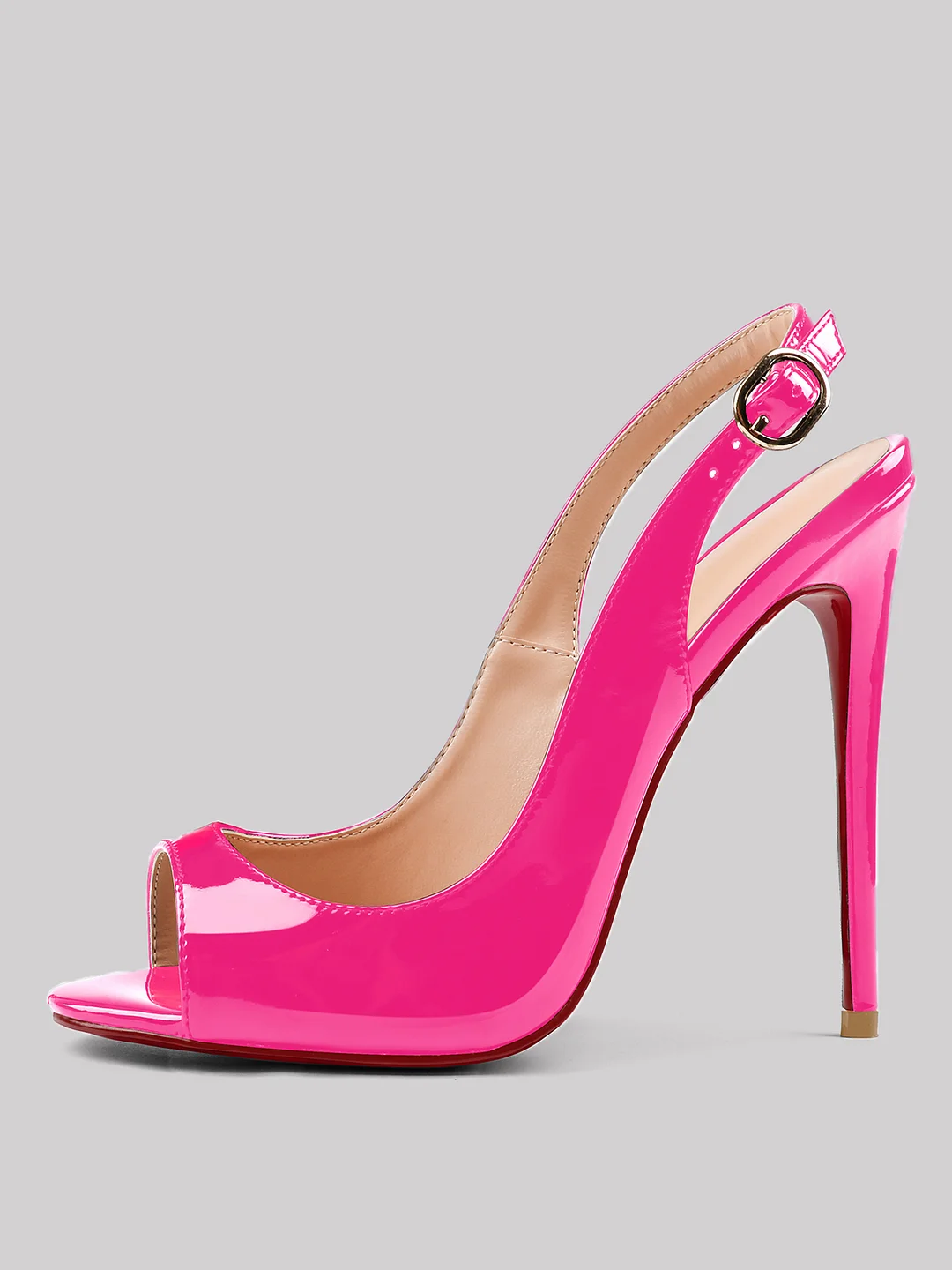 Women's Open Toe Leaky Heel Red Bottom High Heels